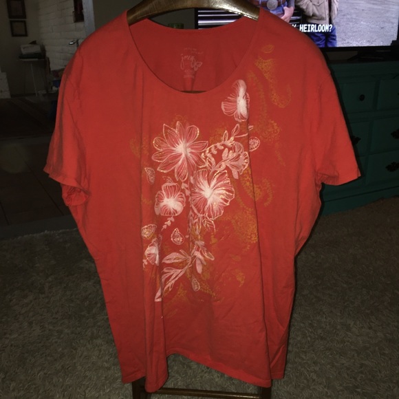 Just My Size | Tops | Jms 4x Orange Tee Shirt | Poshmark